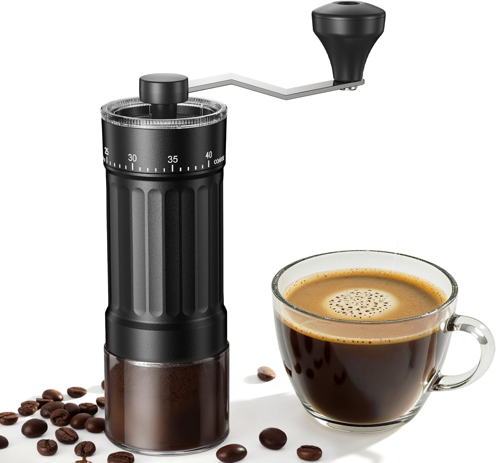 Amazon.com: JavaPresse Manual Stainless Steel Coffee Grinder - 18 ...