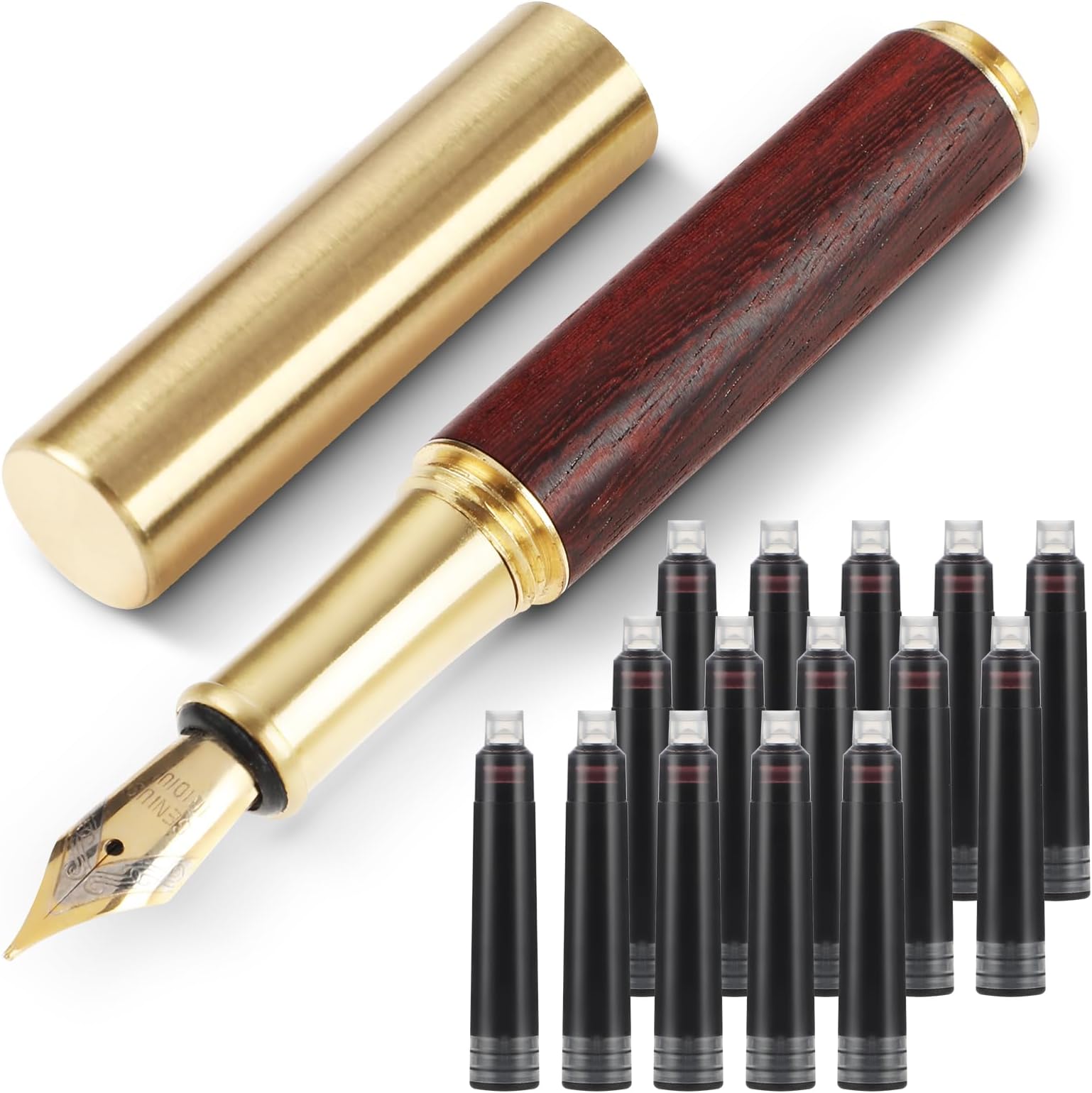 Amazon.com : MAJOHN Wancai Mini Fountain Pen Ink Transparent Pocket ...