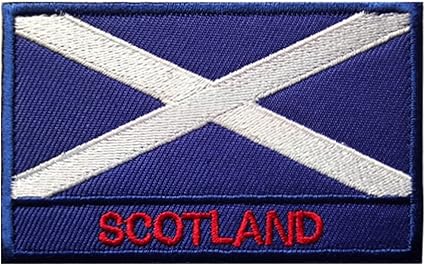 Womaha 2 Pcs Scotland Flag Patch Hook&Loop Fastener for Outdoor Sports Mountain Climbing Outdoor ...