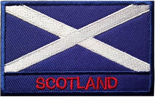 Womaha 2 Pcs Scotland Flag Patch Hook&Loop Fastener for Outdoor Sports ...