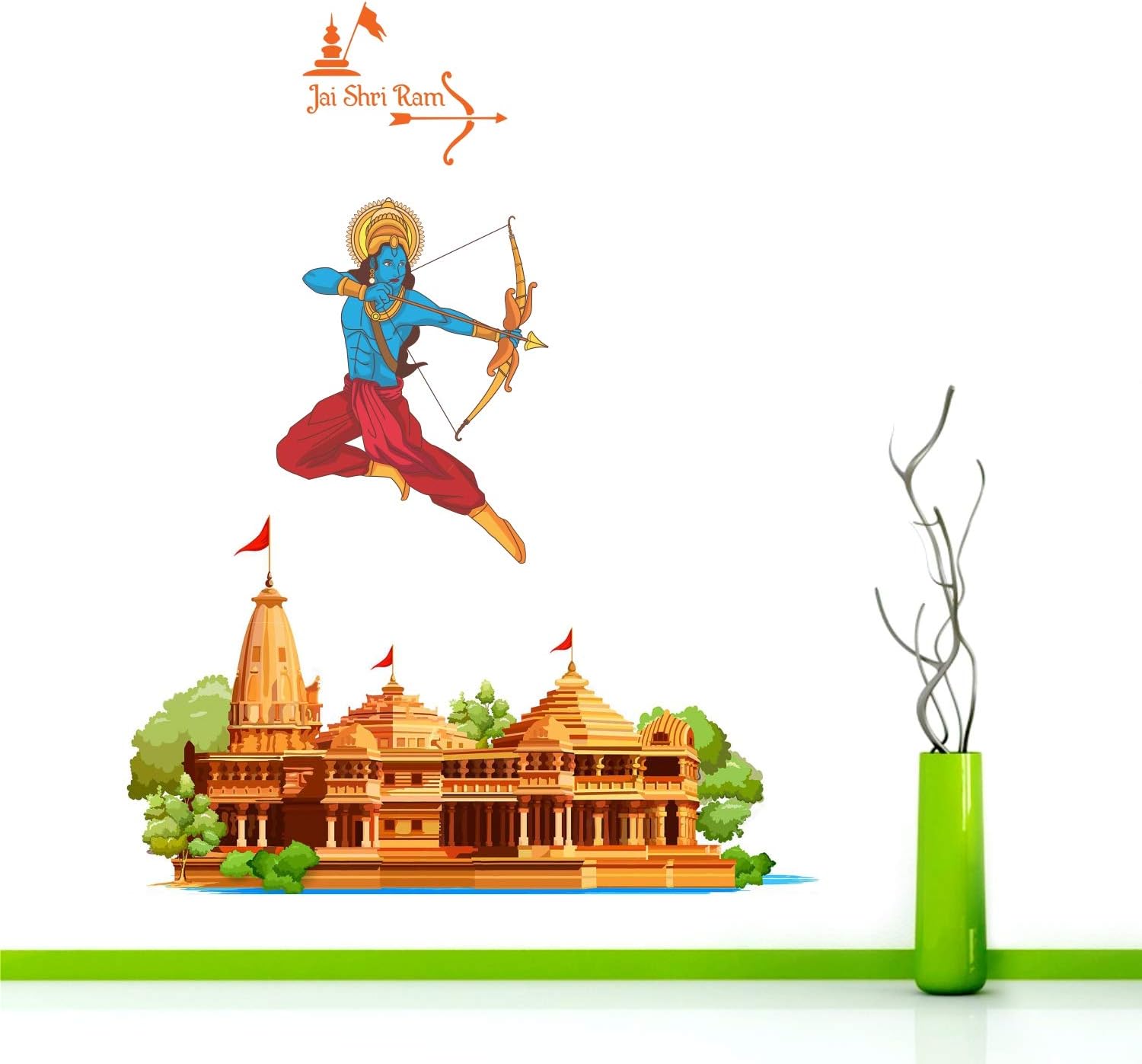 Buy rawpockets Vinyl ' Lord Ram Motivation Quotes' Wall Sticker (Wall ...