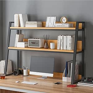Amazon.com: 3 Tier Desktop Bookshelf / Bookcase - Computer Desk ...