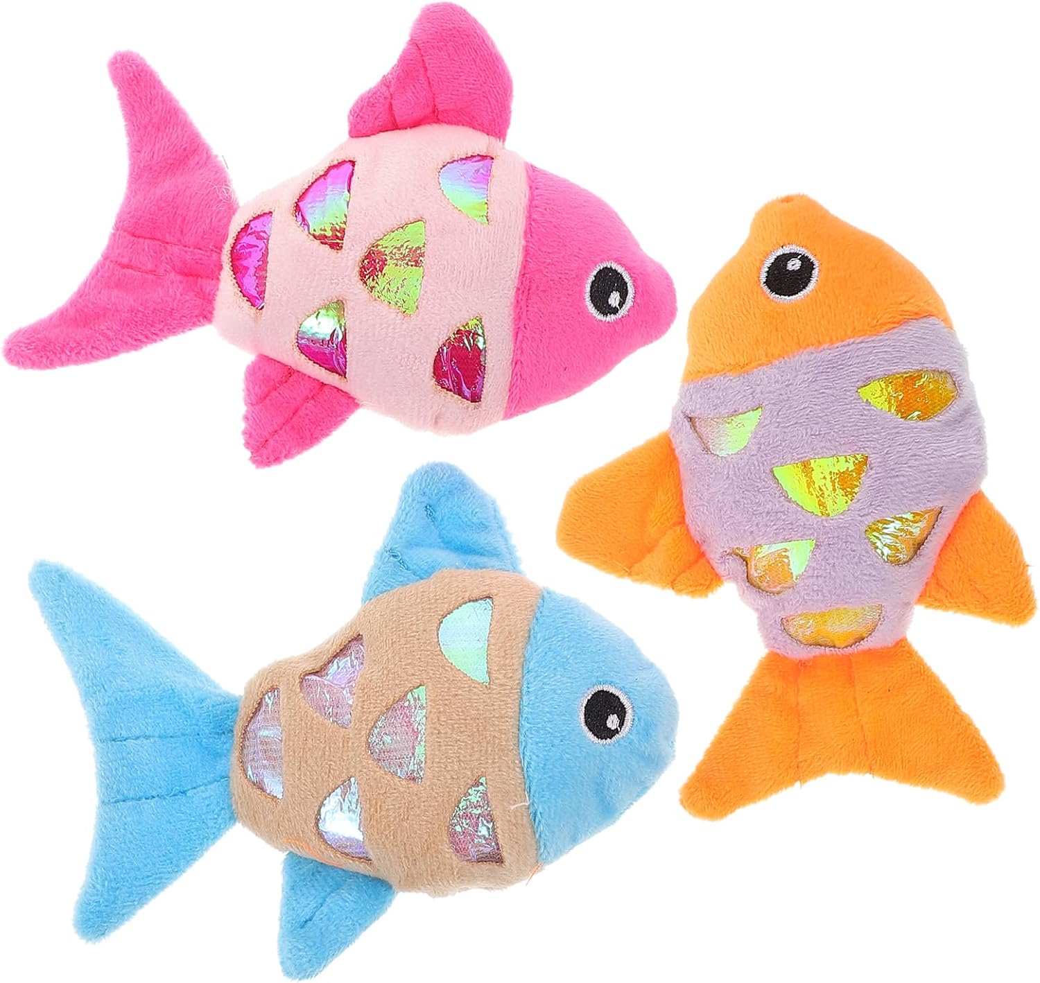 Amazon.com: FOMIYES 3pcs Plush Cat Fish Toy Plush Fish Toy Pet s Cat s ...