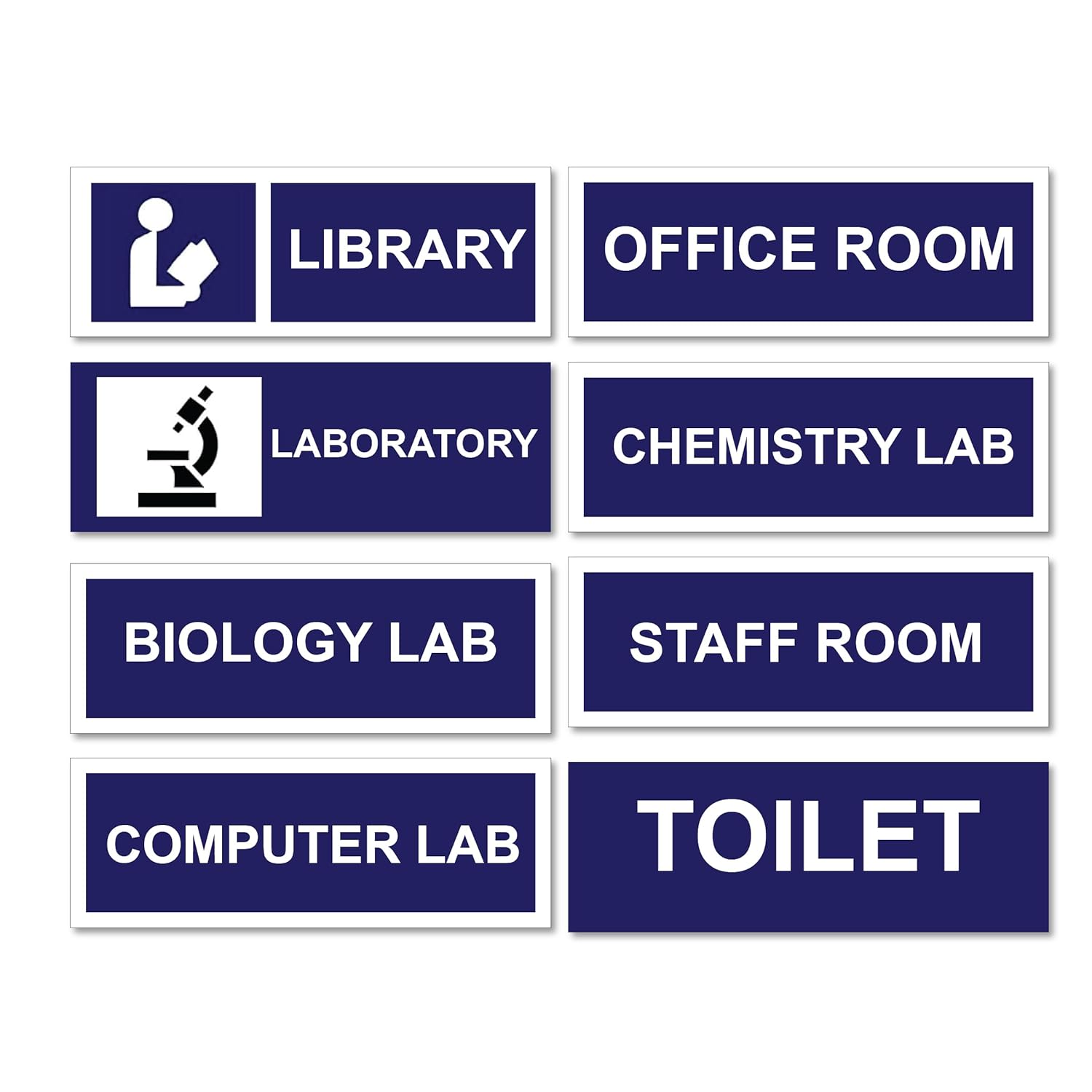 SIGN EVER Combo Sign Boards for School Office College Comercial Blue ...