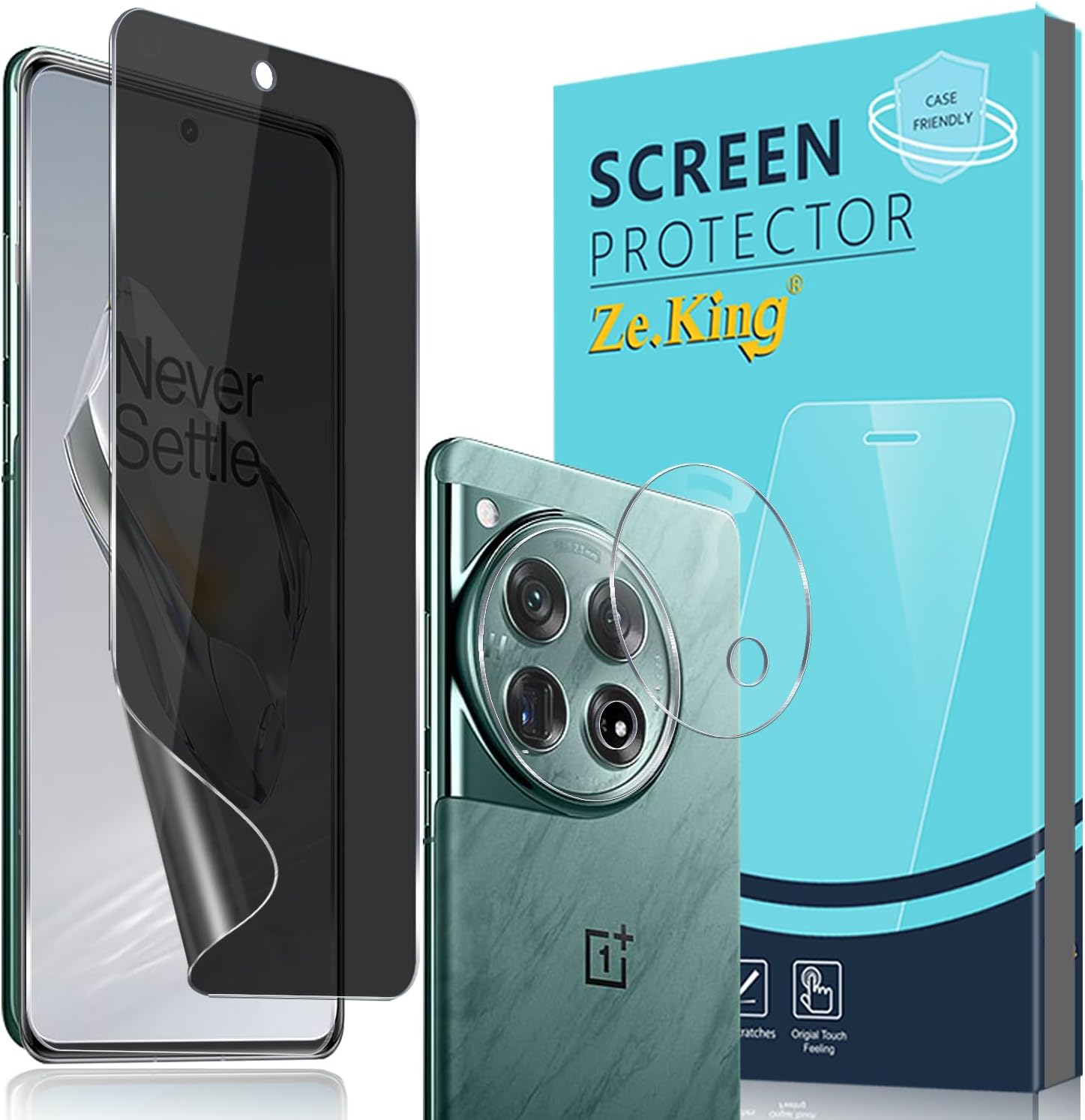Amazon.com: MOOISVS [2+2PACK] for OnePlus 12 Privacy Screen Protector ...