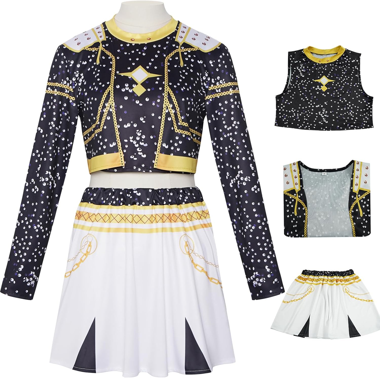 Kolegrial Mädchen Zoey Kostüm Fasching Cosplay Anime Dämon Jäger Zoey ...