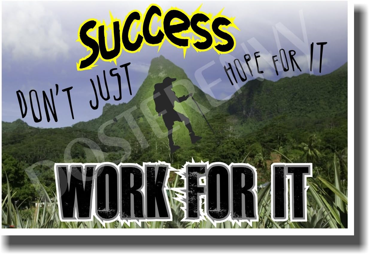 Amazon.com: Success - Don't Just Hope for It, Work for It - NEW ...