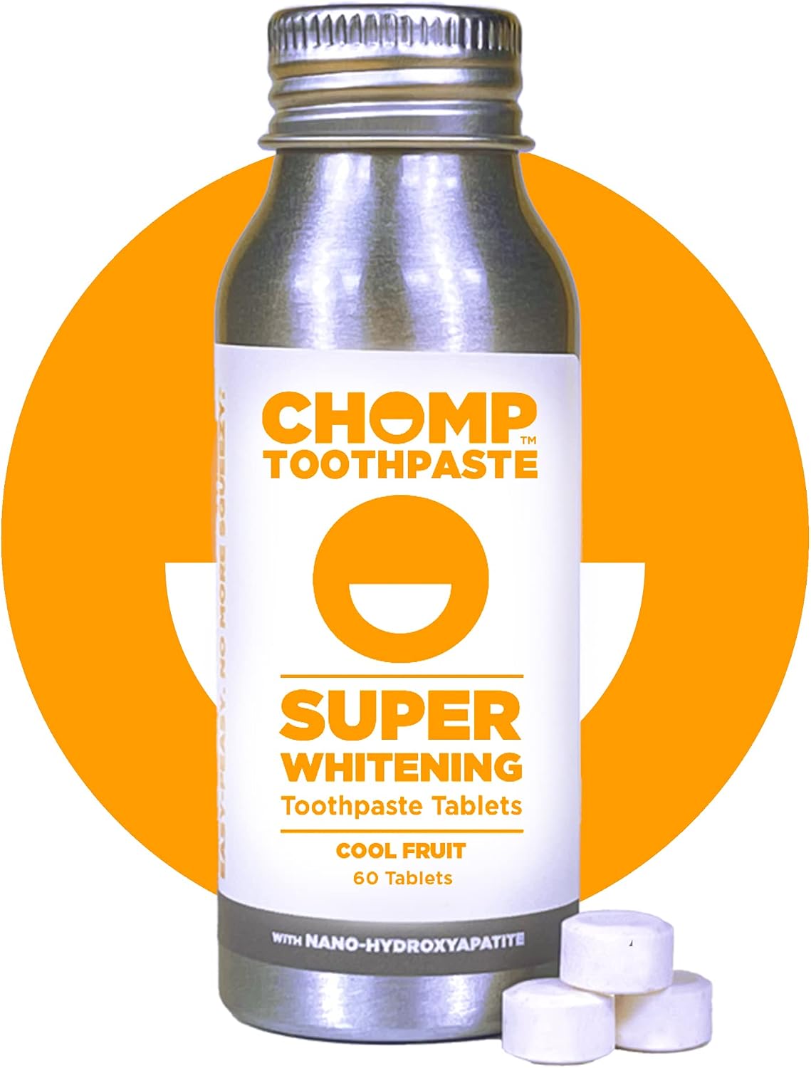 Amazon.com: Chomp Super Whitening Cool Fruit Toothpaste Tablets with ...