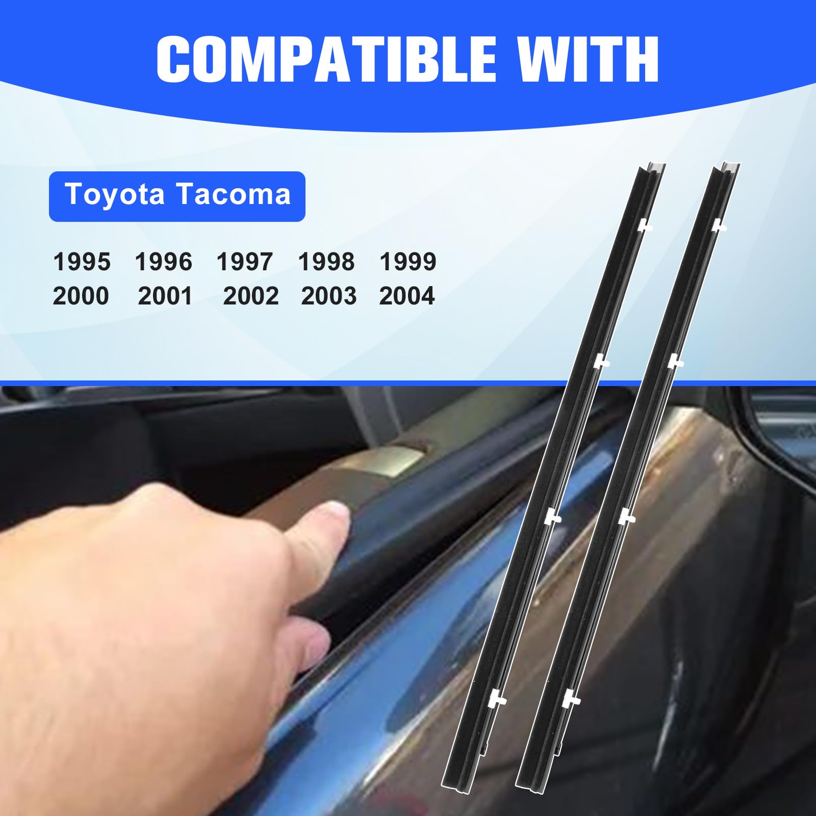 Window Trim Molding Door Belt Molding Window Weatherstrip For Toyota ...