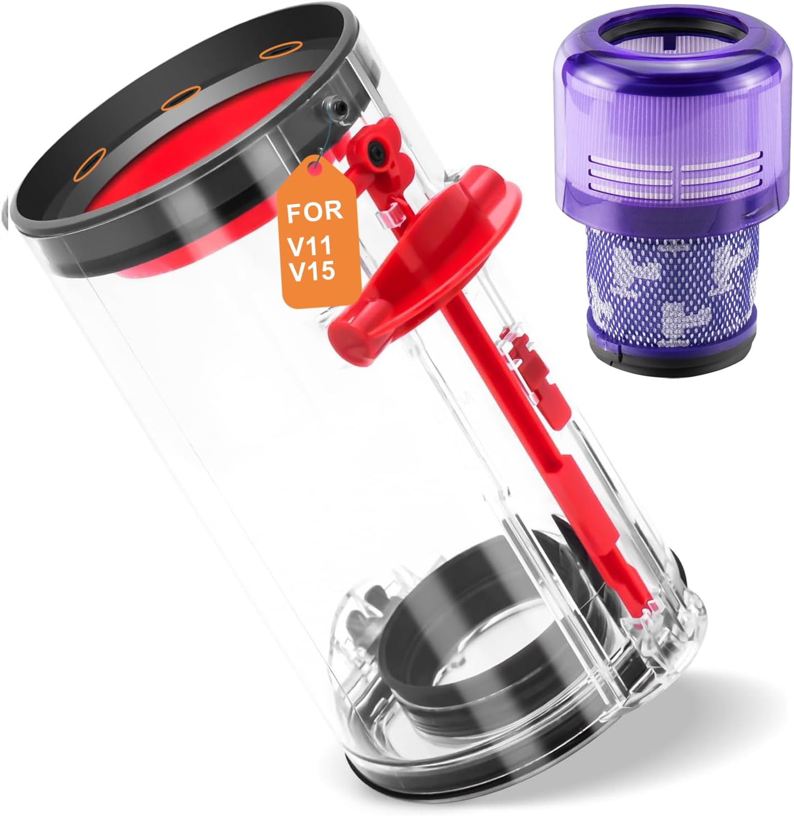 Amazon.com: Upgraded Dust Bin Replacement for Dyson V11 V15 SV14 SV15 ...
