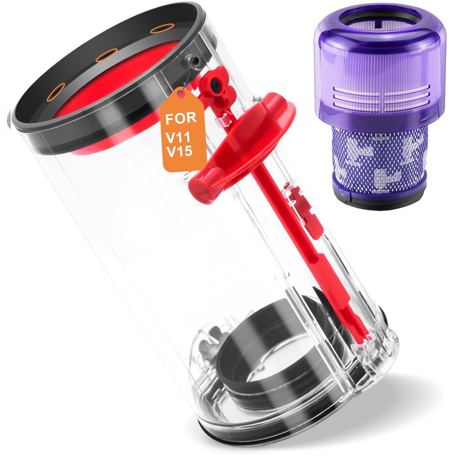 Amazon.com: Upgraded Dust Bin Replacement for Dyson V11 V15 SV14 SV15 ...