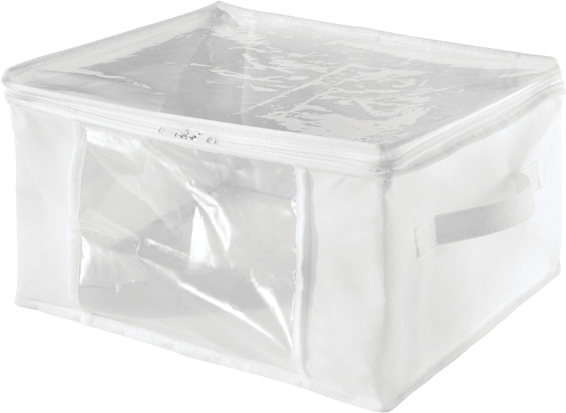 Amazon.com: iDesign Fabric Storage Zipper Bag-Medium, 16" x 12" x 8 ...