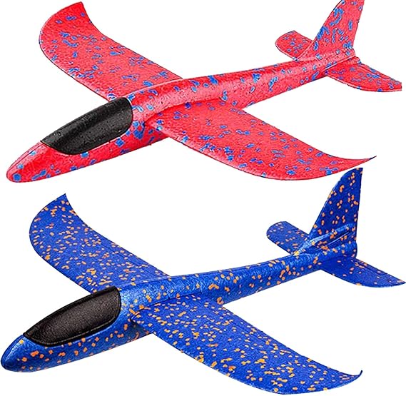 Amazon.com: BooTaa 2 Pack Airplane Toys, 17.5" Large Throwing Foam ...