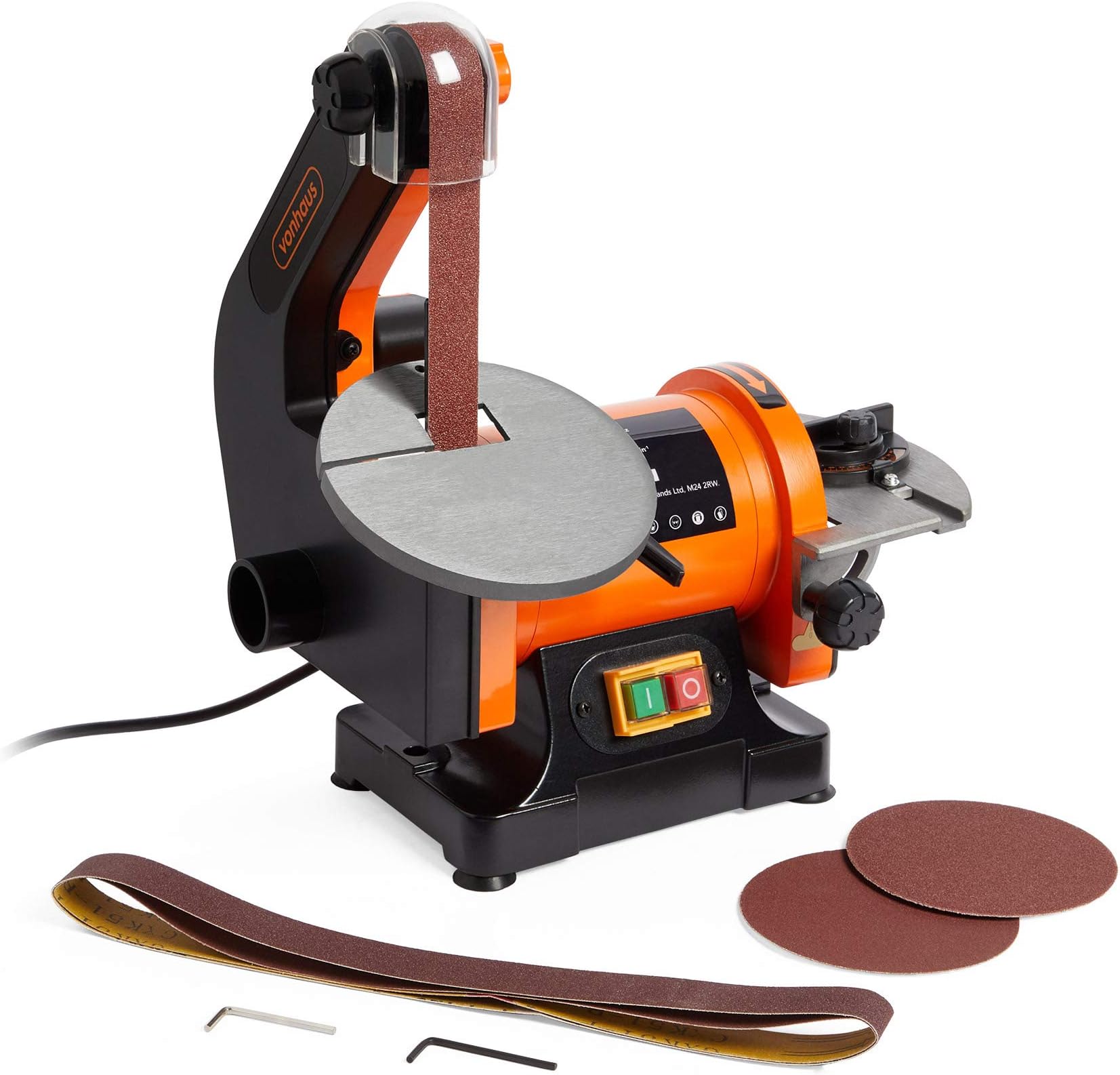 VonHaus Belt and Disc Sander - 25 x 760mm Belt / 125mm Disc Sander ...
