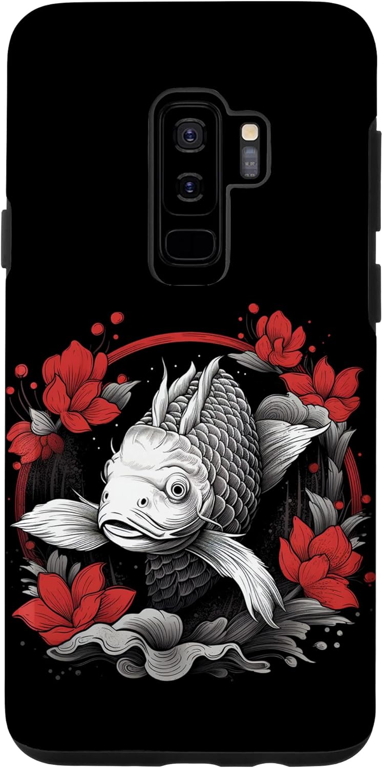Amazon.com: Galaxy S9+ Japanese Koi Fish Nishikigoi Fish Blackboard ...