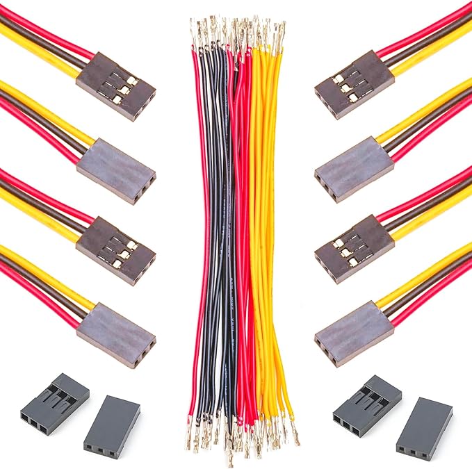 Amazon.com: Kidisoii Dupont 2.54mm Wire Female to Female Dupont Connector & 22AWG Pre-Crimped ...