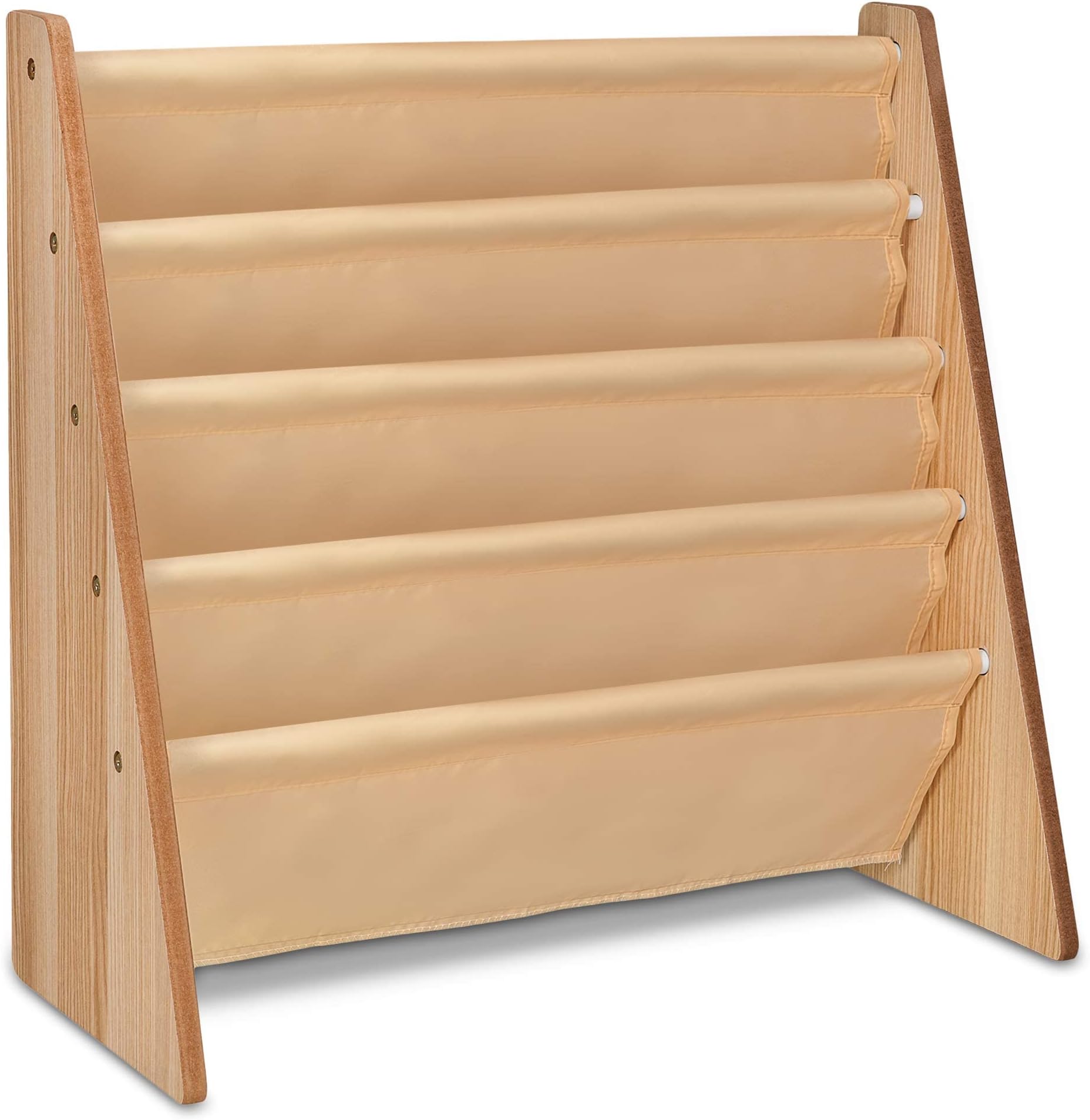 SoBuy® FRG225-W, Children Kids Bookcase Book Shelf Sling Storage Rack ...