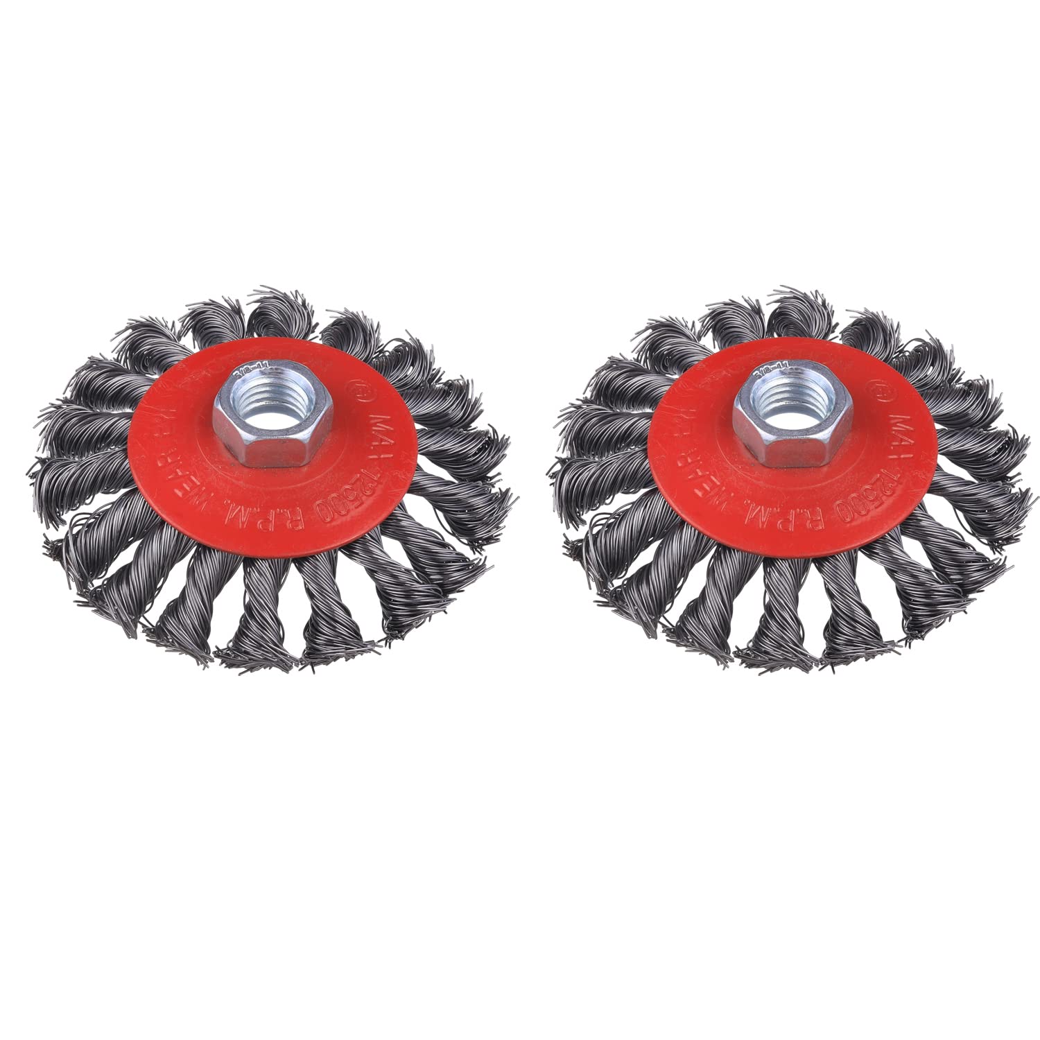 Amazon.com: WENORA Wire Wheel for 4 1/2 Angle Grinder, 2 Pack 4 Inch ...