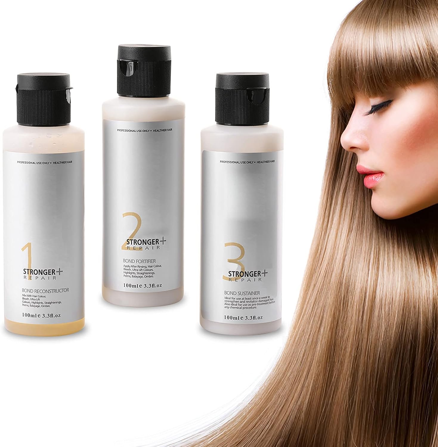 3Pcs 100ML Oplex Hair Care Products,Dyeing Perming Coloring Bleaching ...