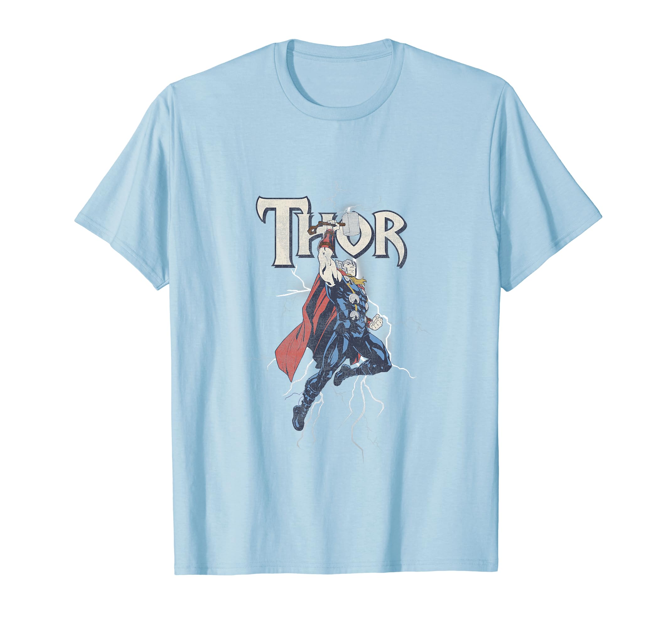 Amazon.com: Marvel Comics Retro Classic Thor Flying Mighty Portrait T ...