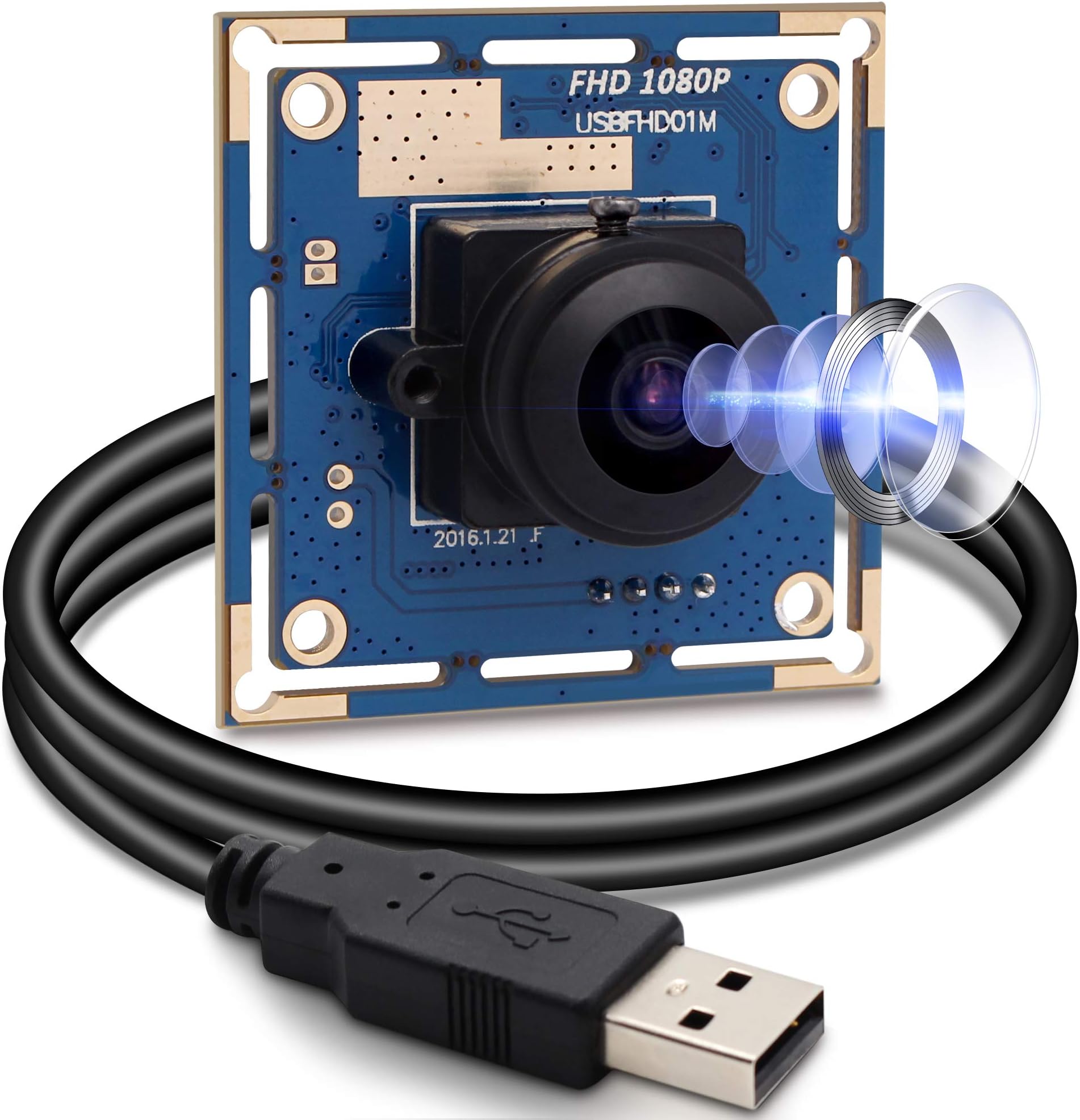 ELP HD Webcam 720P Dual lens USB Video Camera MJPEG 30fps 1280 * 720 ...