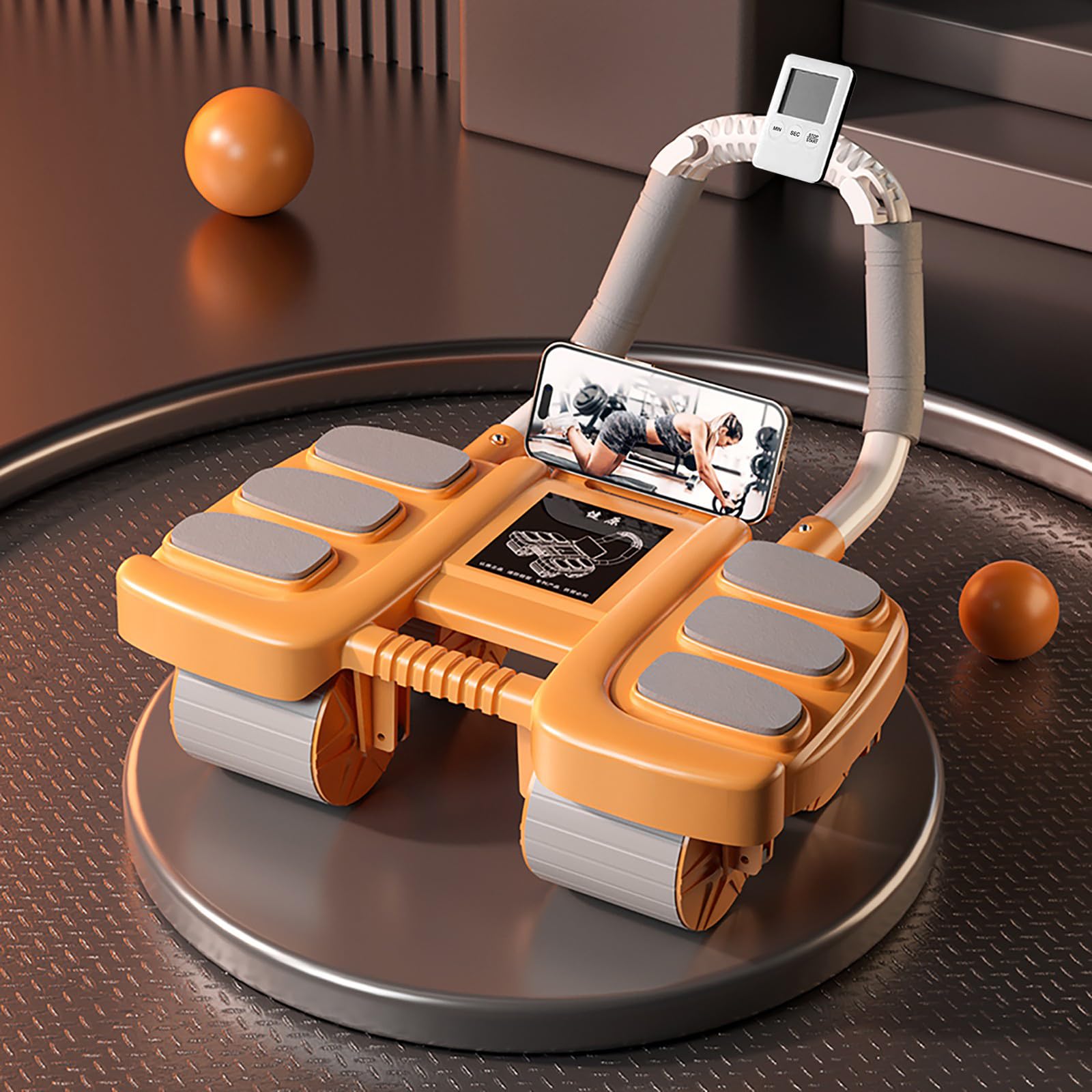 Buy 2024 New Ab Wheel Roller with Elbow Support - Automatic Rebound ...