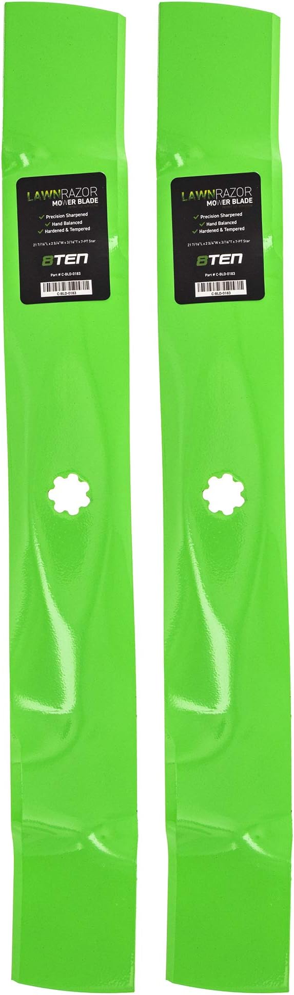 GX22151 (2) Lawn Mower Blades for John Deere D100 D105 D110 D120 D125 ...