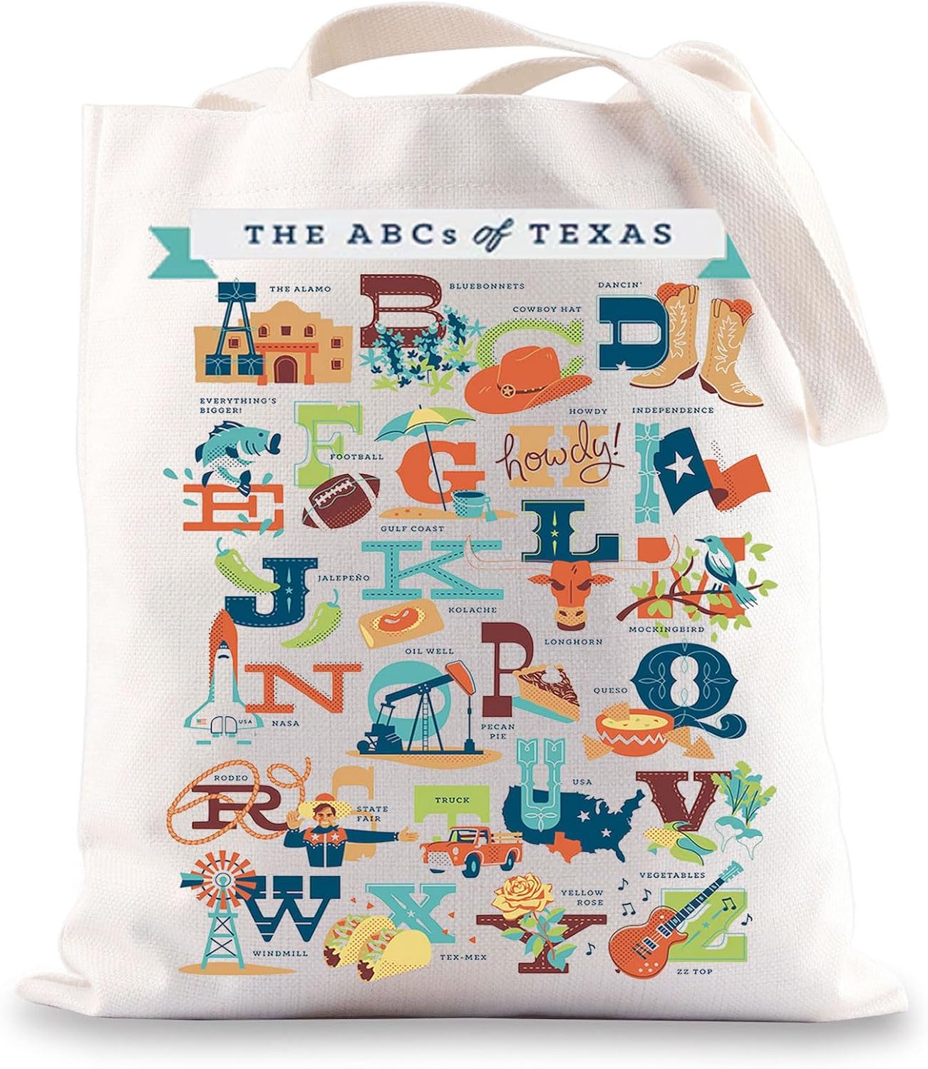 Amazon.com: BWWKTOP Texas State Travel Tote Bag Texas Souvenirs Gifts ...