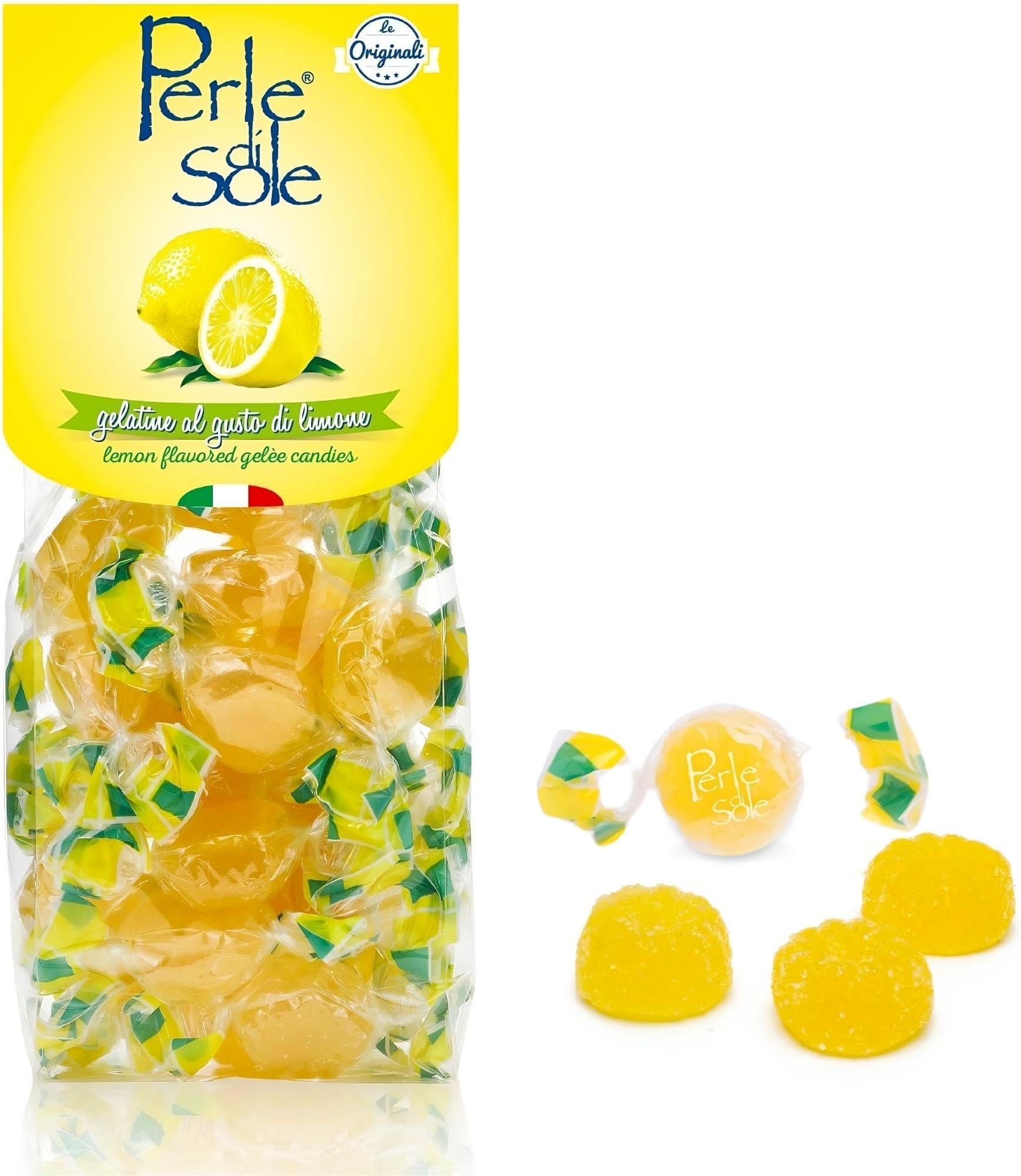 Amazon.com : Perle di Sole Lemon Jelly Candy - Italian Jelly Candy ...