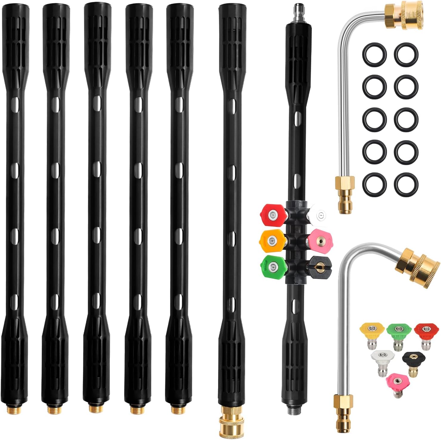 TFCFL Brass Gutter Cleaning Tool Pressure Washer - Extension Wands ...