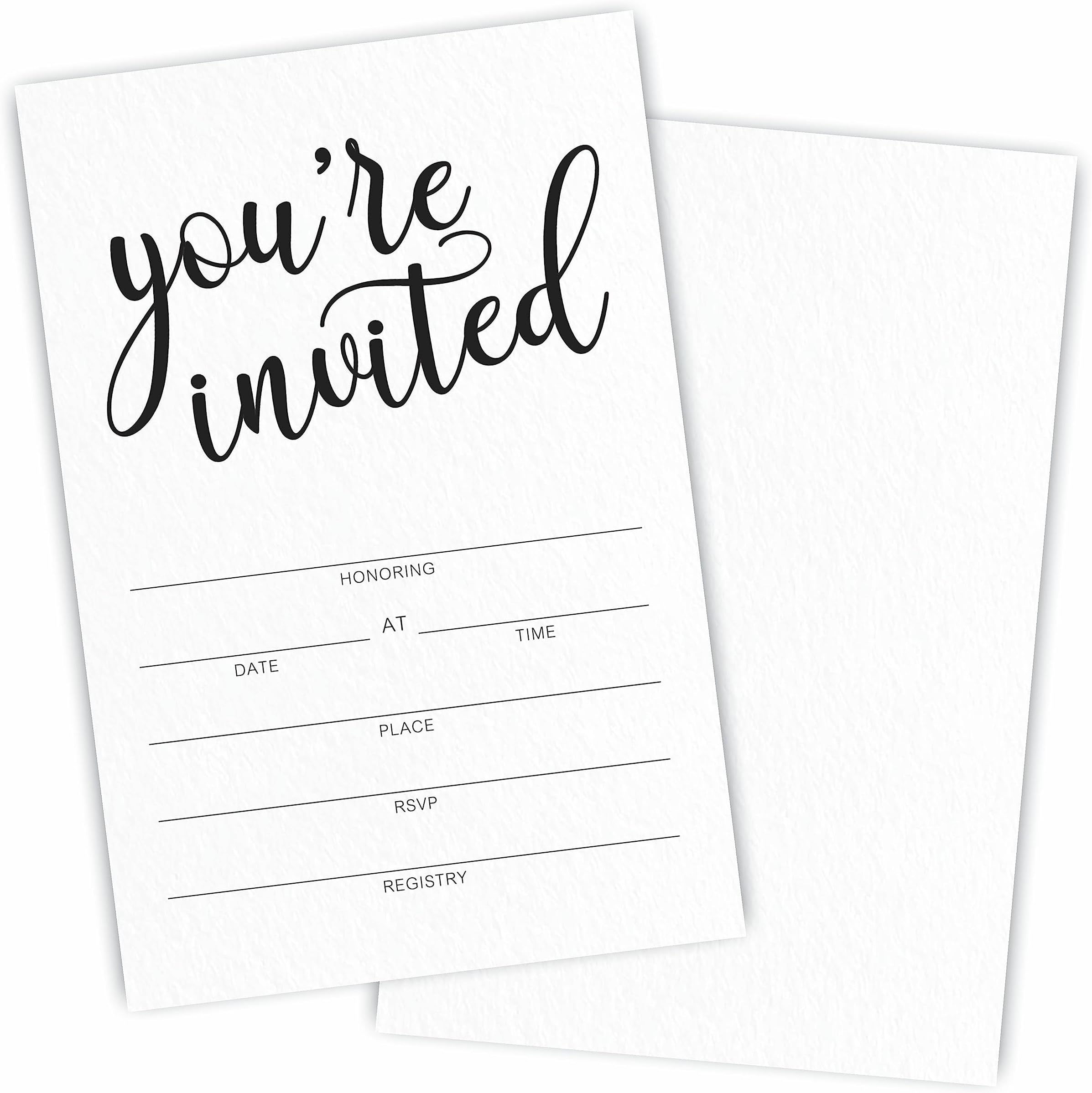 Amazon.com : You're Invited! Classic Party Invitations, Modern ...