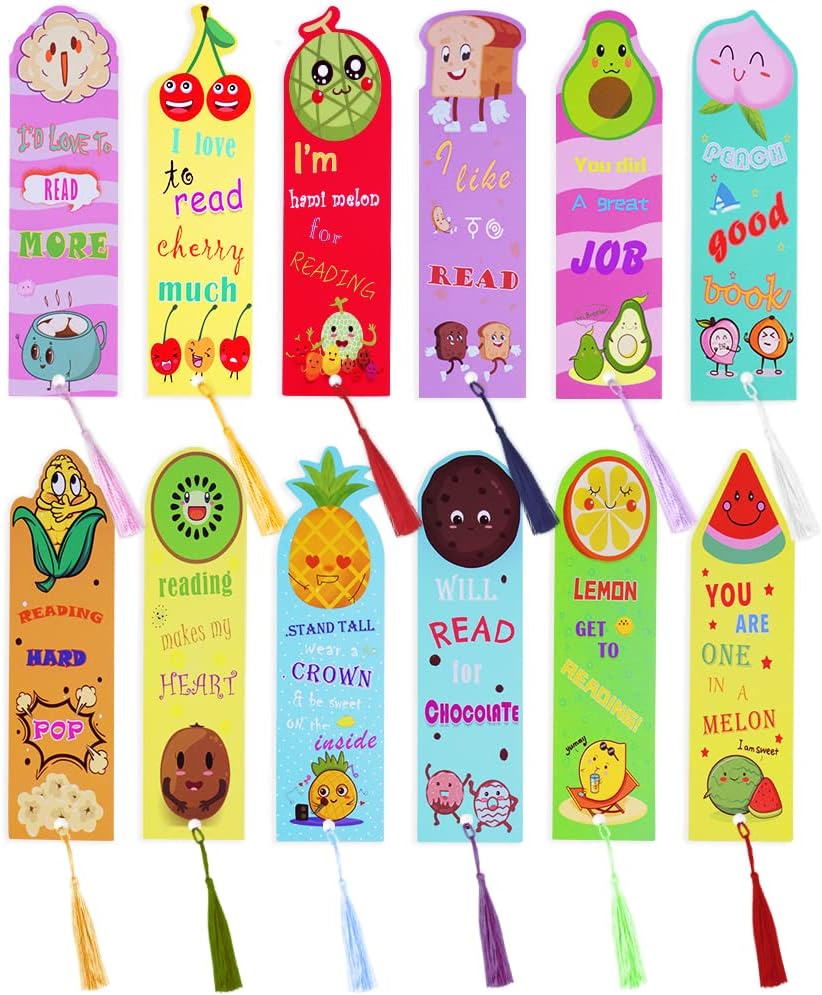 Amazon.com: 30 Pcs Scratch and Sniff Bookmarks, Fruit Scented Bookmarks ...