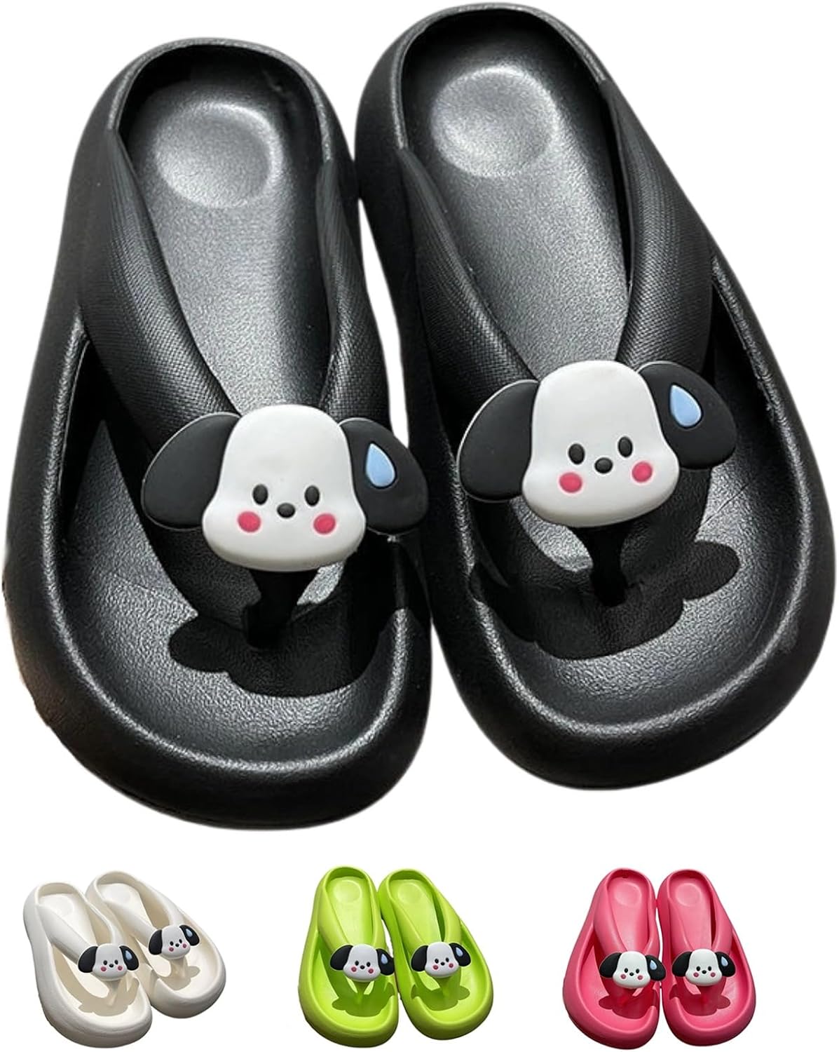 Amazon.com | Cute puppy slippers Slippers for Women and Men Soft House ...