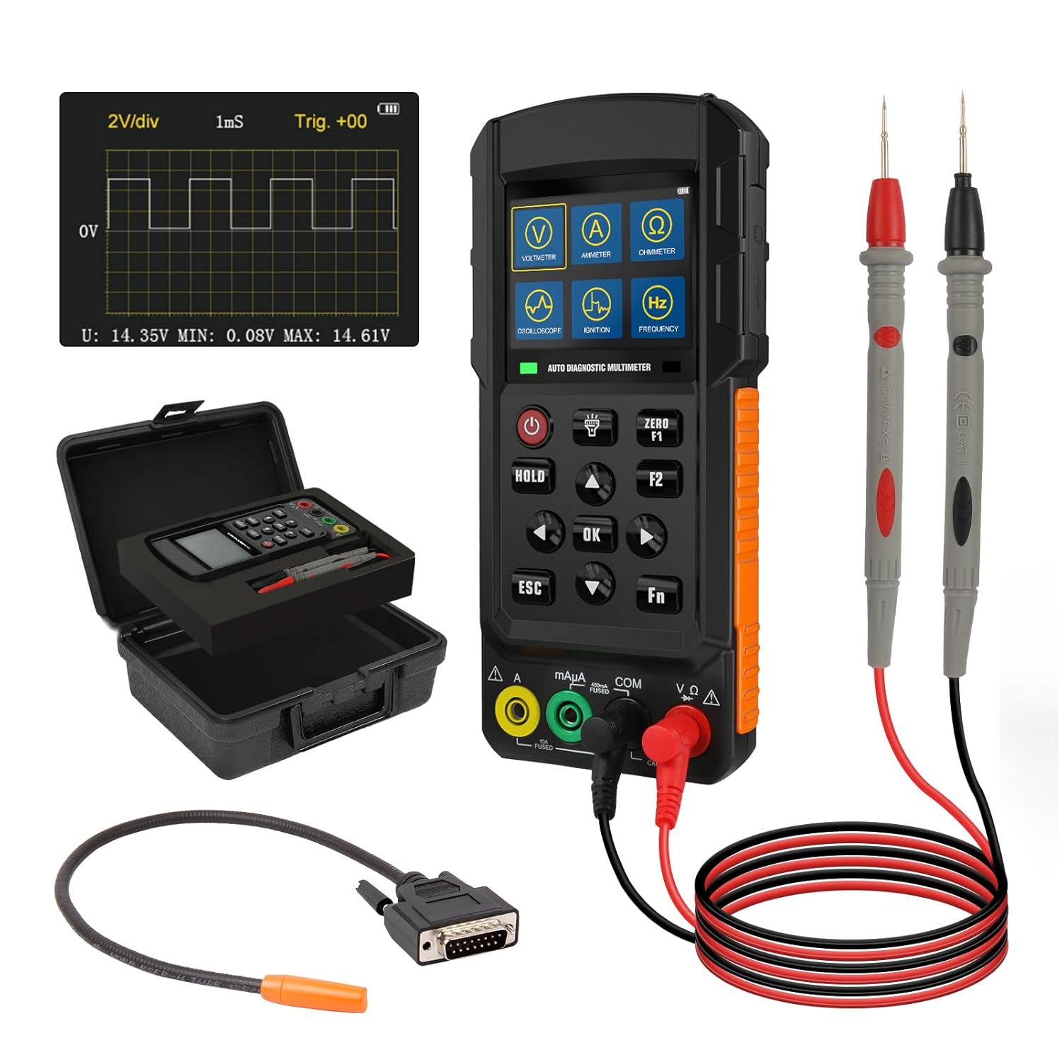 Digital Multimeter Tester Automotive Multimeter Oscilloscope, AC DC ...
