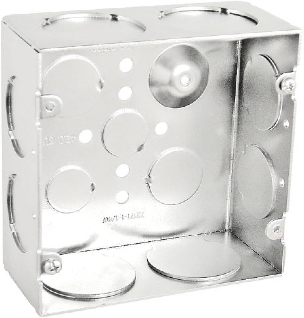 1 Pc, 4-11/16 Welded Junction Box, 2-1/8 in. Deep, (4) 1-1/4 in. & (4 ...