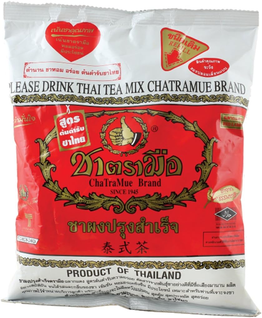 Amazon.com: Number-One ChaTraMue Original Thai Iced Tea Mix 400g Bag ...