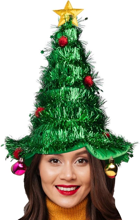 Amazon.com: Simply Genius Christmas Tree Hat (1 Pack): Humorous 18 ...