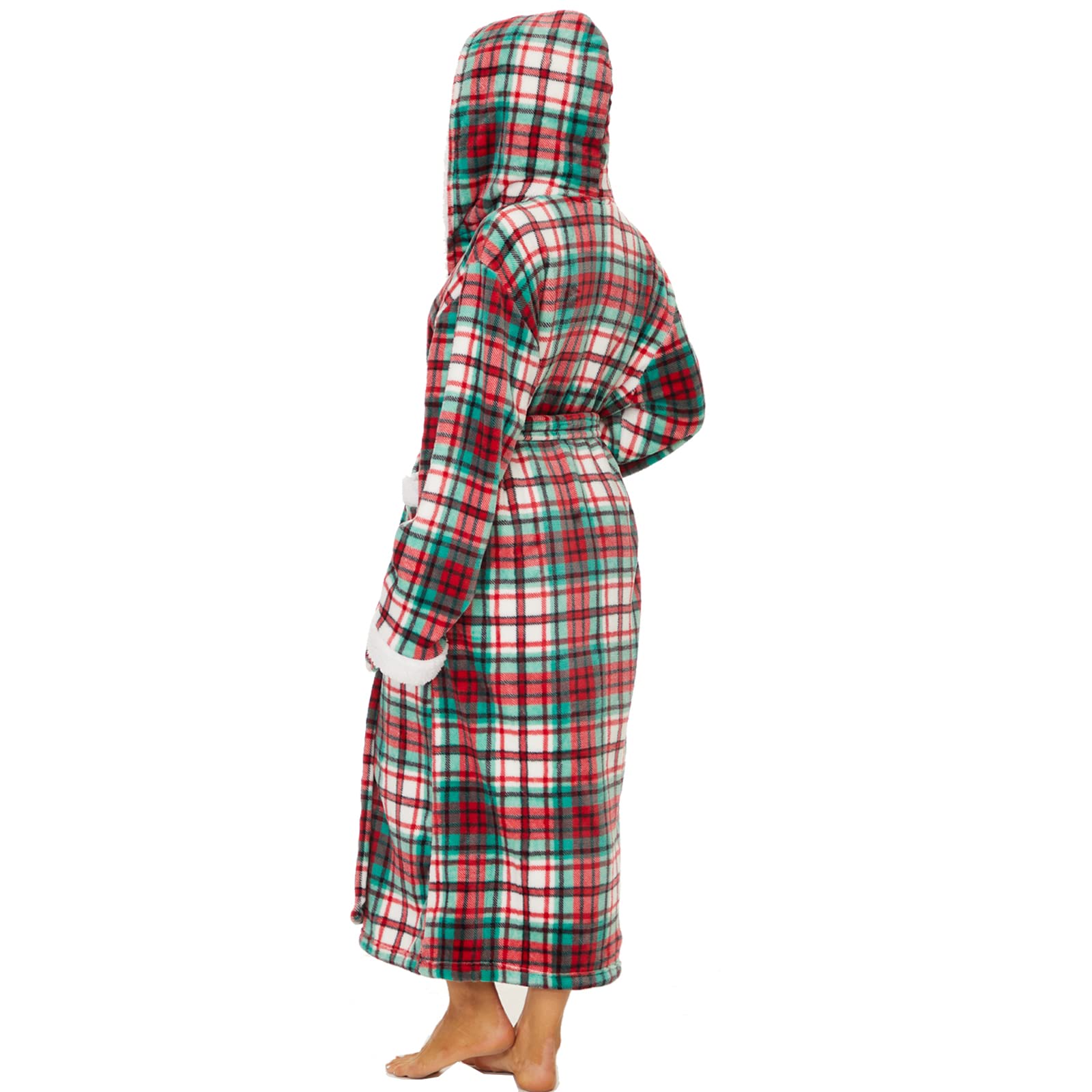 Snapklik.com : Iniber Plush Robes For Women, Womens Robe Long, Fuzzy ...