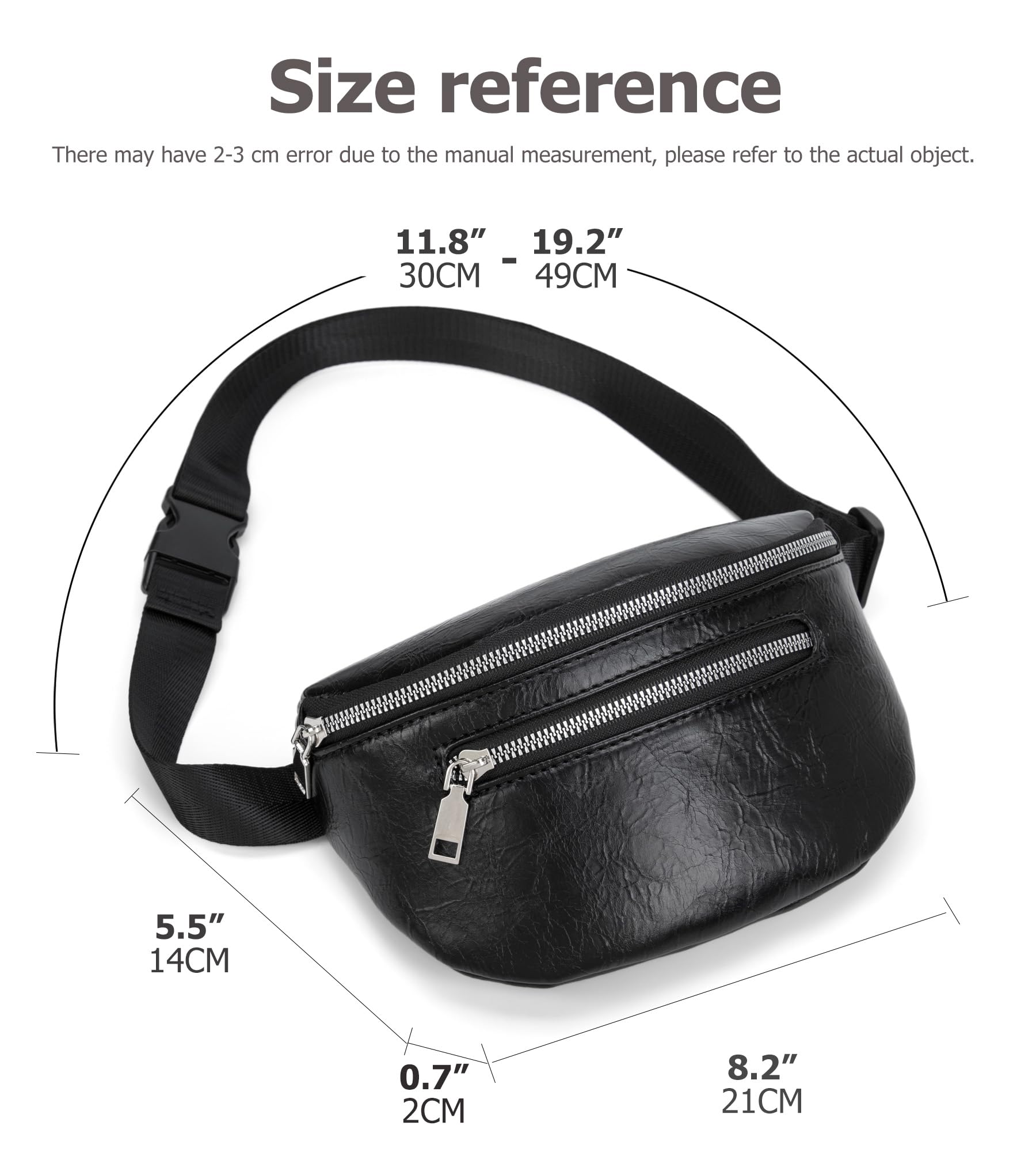 Snapklik.com : Myfriday Leather Fanny Packs For Women, Fashion Waist ...