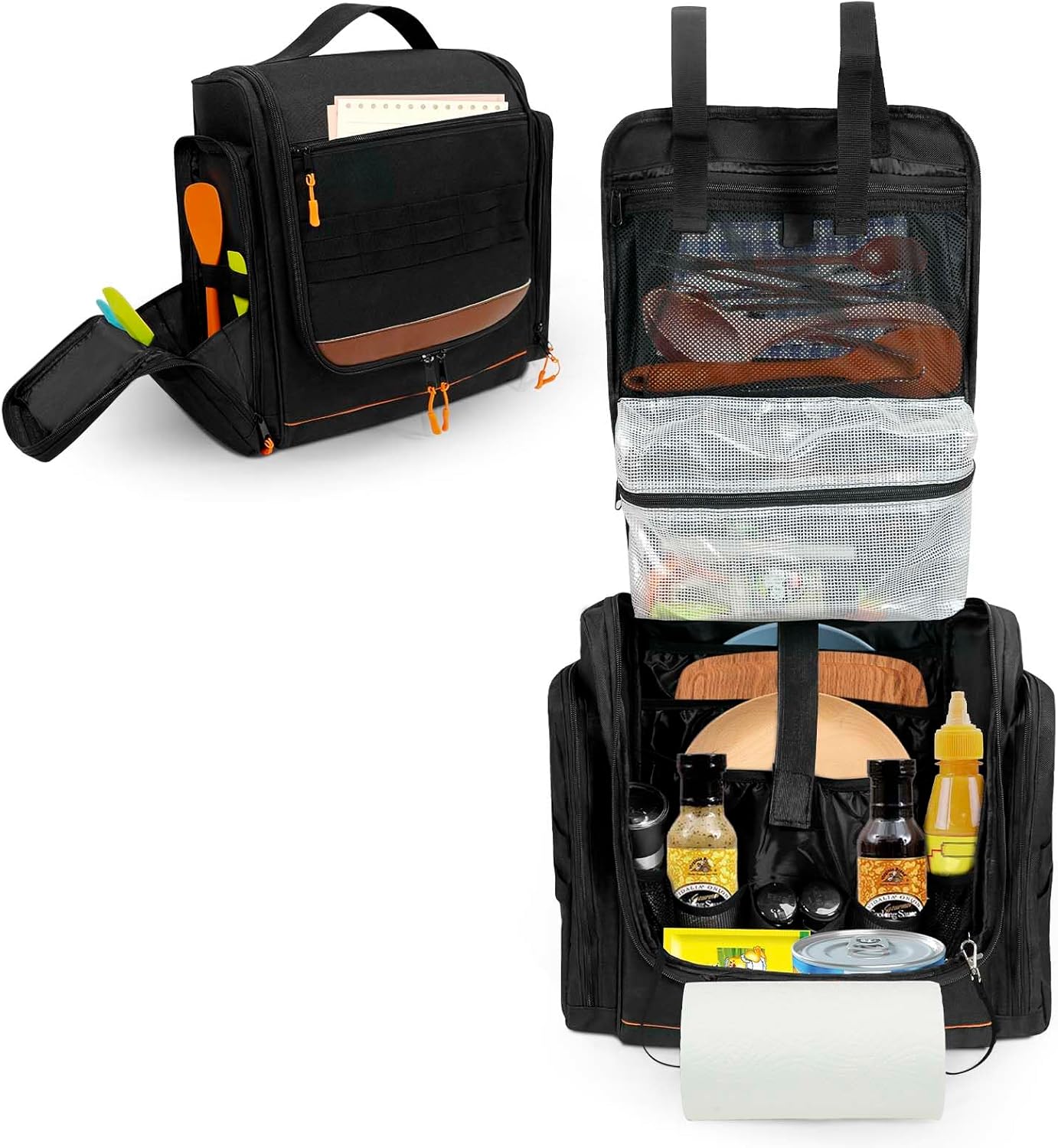 Amazon.com : ORKELS Camping Organizer Hanging Tactical Camping Cookware ...