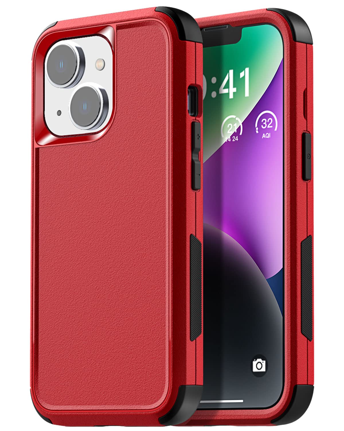 Amazon.com: AICase for iPhone 14 Case(6.1") Case,Heavy Duty 3-Layer ...