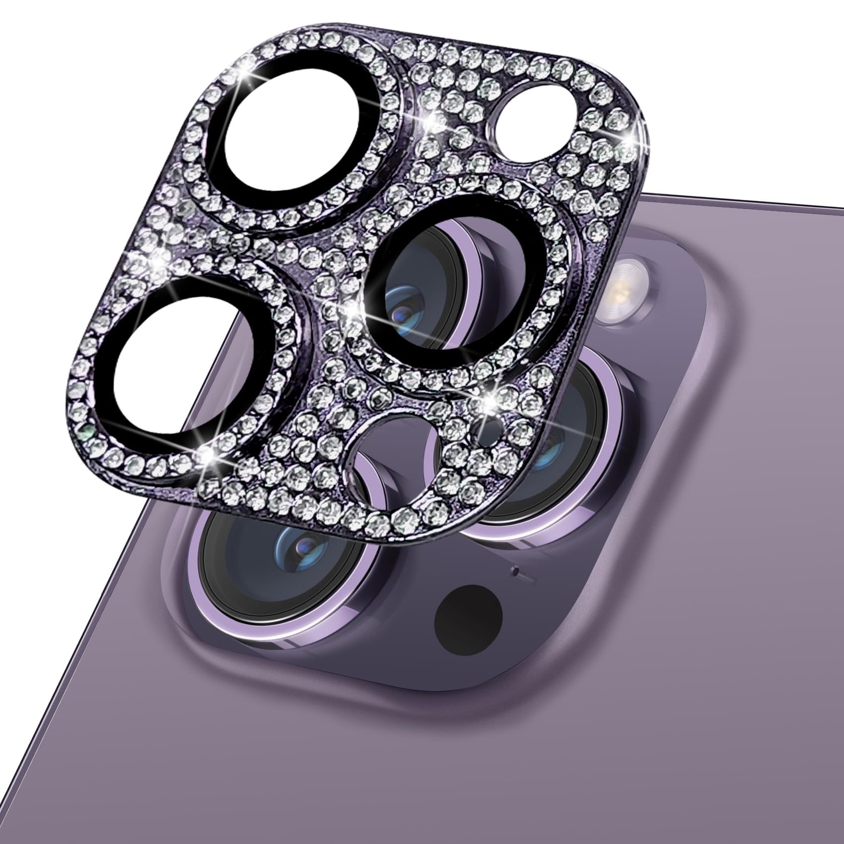 Amazon.com: Hsefo Designed for iPhone 15 Pro and 15 Pro Max Camera Lens Protector, Bling ...