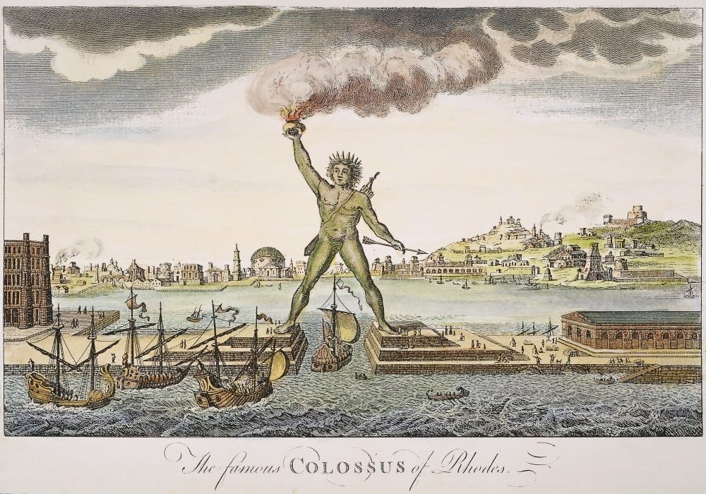 Amazon.com: Colossus Of Rhodes None Of The Wonders Of The Ancient World ...