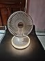 AGARO Alpha Desktop Fan with Light, 4 Inches, 4 Speeds, Oscillating ...
