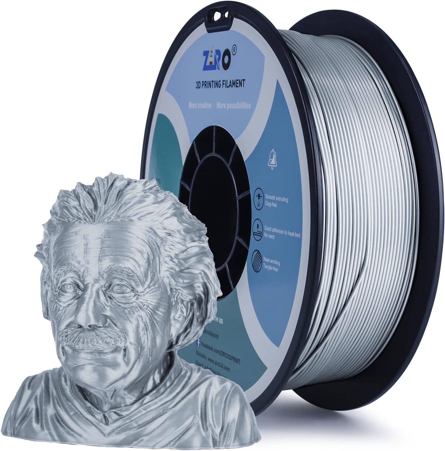 ZIRO PLA Metal Filament 1.75mm, 3D Printer Filament PLA PRO Metal ...