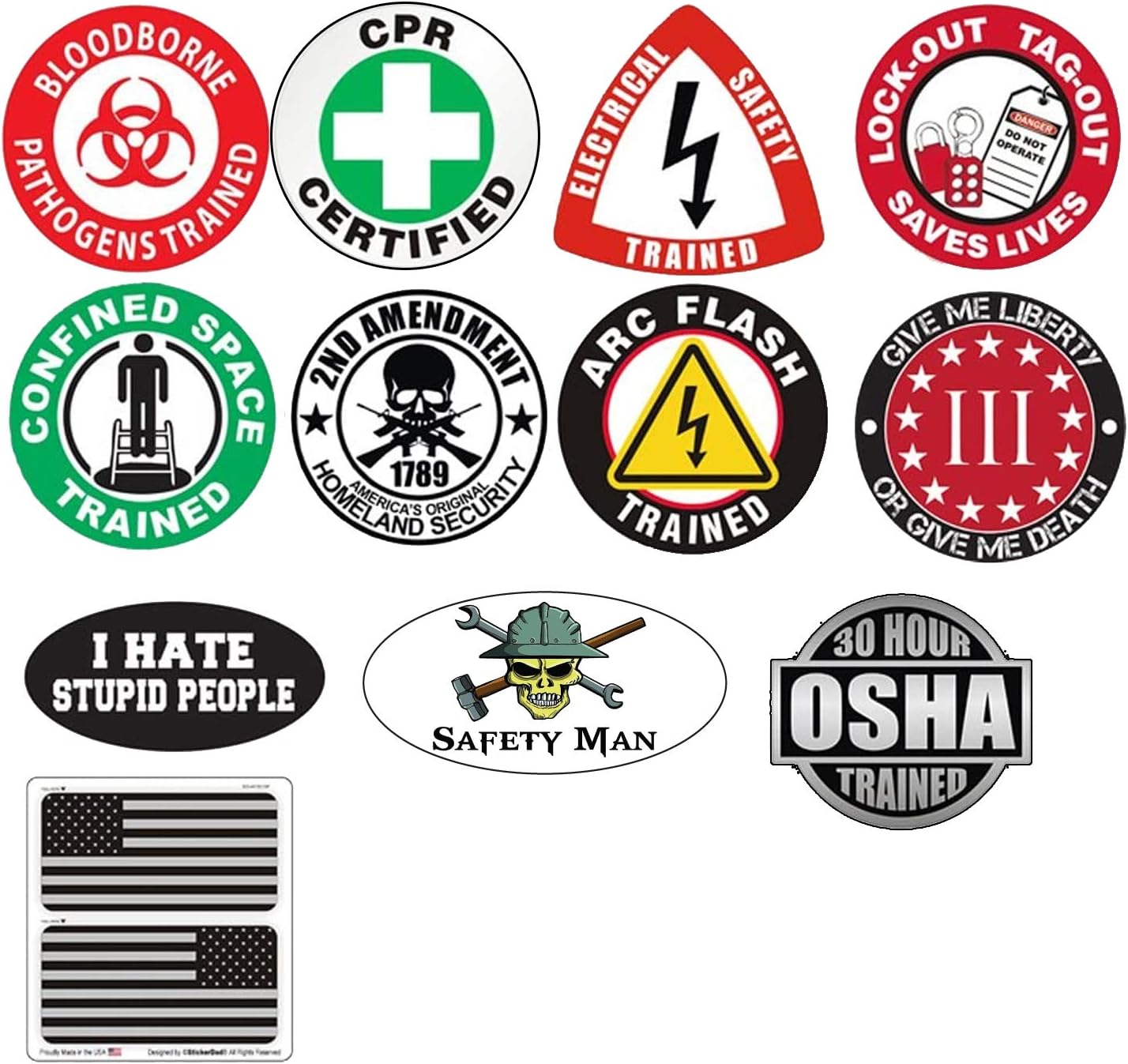 Amazon.com - Vinyl Sticker Die Cut 30 Hour OSHA Trained Decal for Car ...