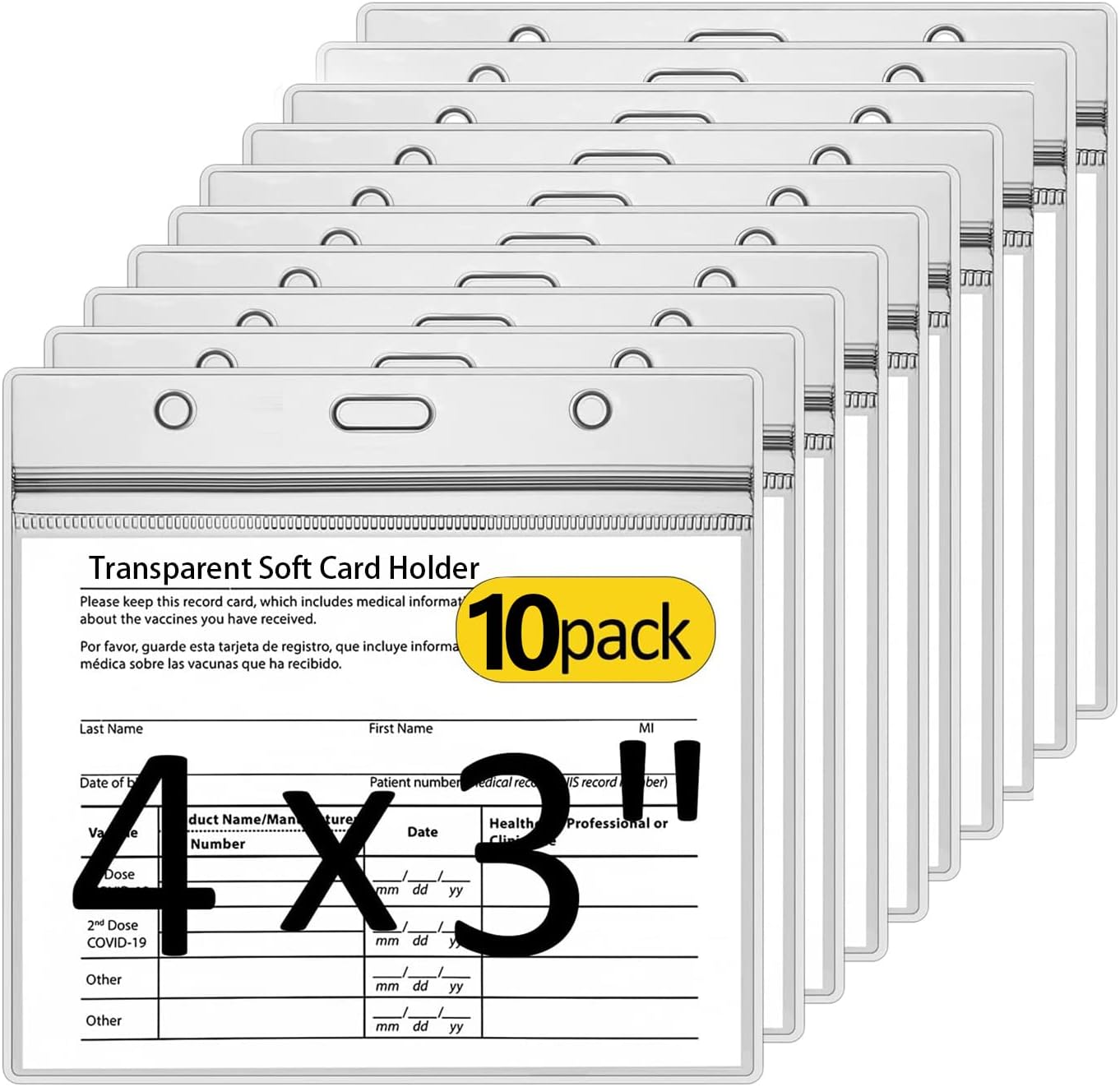Amazon.com : Eilin Waterproof Card Sleeve, Clear Soft Card PVC Card Sleeve ID Card Protector 4 X 3 Inch Vinyl Sleeve with Waterproof Resealable (Pack of 10) : Office Products amazon-com-eilin-waterproof-card-sleeve-clear-soft-card-pvc-card-sleeve-id-card-protector-4-x-3-inch-vinyl-sleeve-with-waterproof-resealable-pack-of-10-office-products