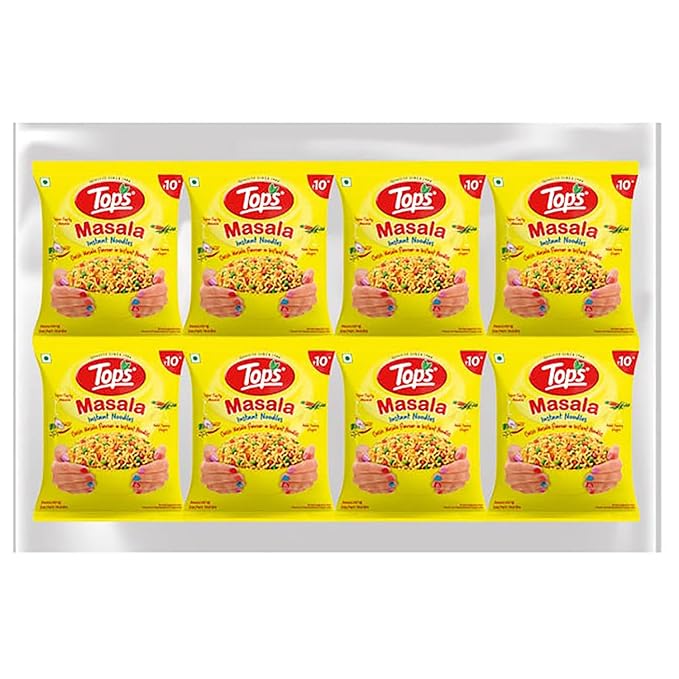 Tops Instant Masala Noodles -800 gm (16 Pouches x 50 gm) with Magical ...