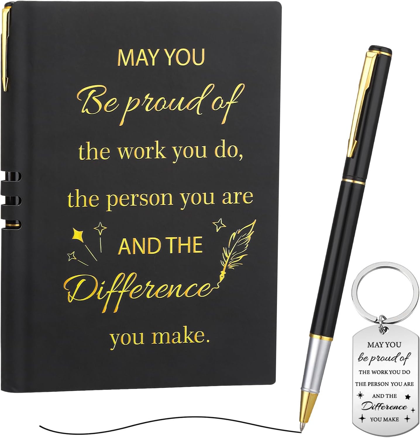 Candcamp Thank You Gifts A5 Inspirational Gifts Notebook and Pen and ...