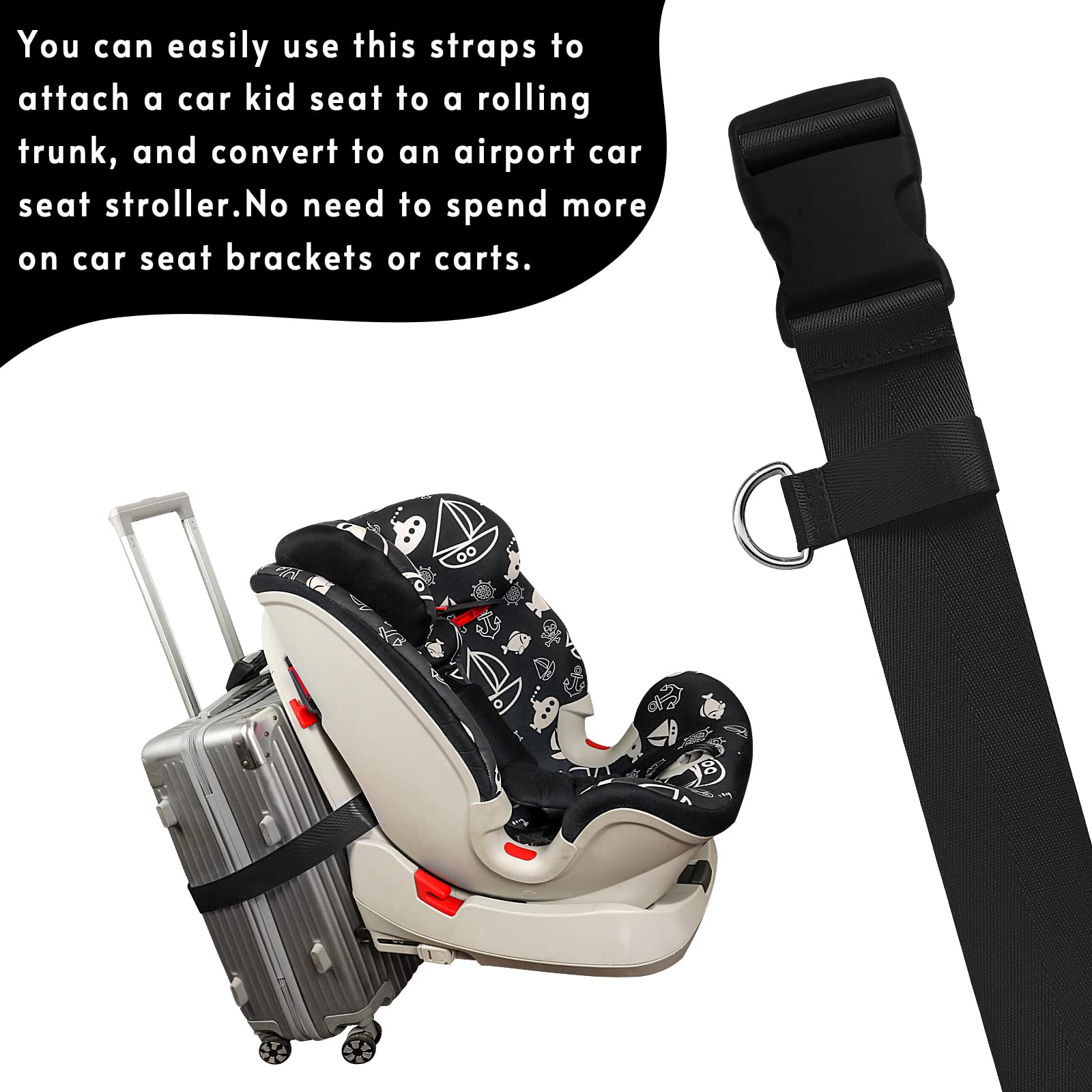 Snapklik.com : Adjustable Car Seat Travel Belt To Suitcase CPC ...